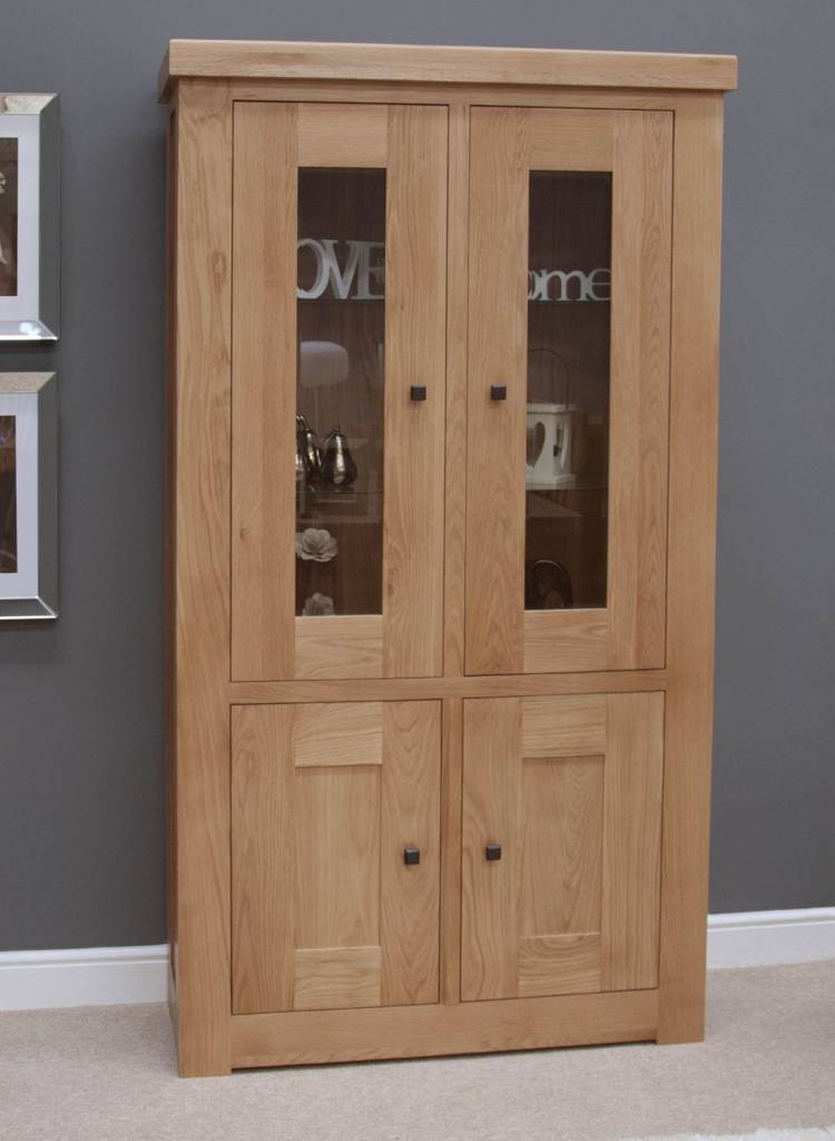 Bordeaux Oak Galzed Display Unit - Freitaslaf Net LTD