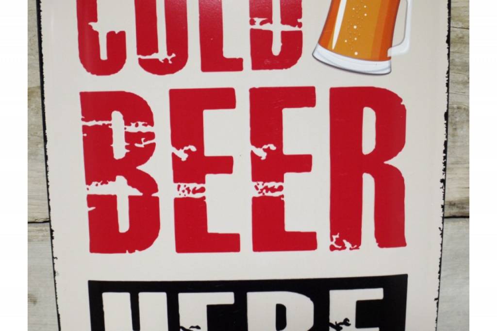 Cold Beer - Metal Sign - Freitaslaf Net LTD - Freitaslaf Net LTD