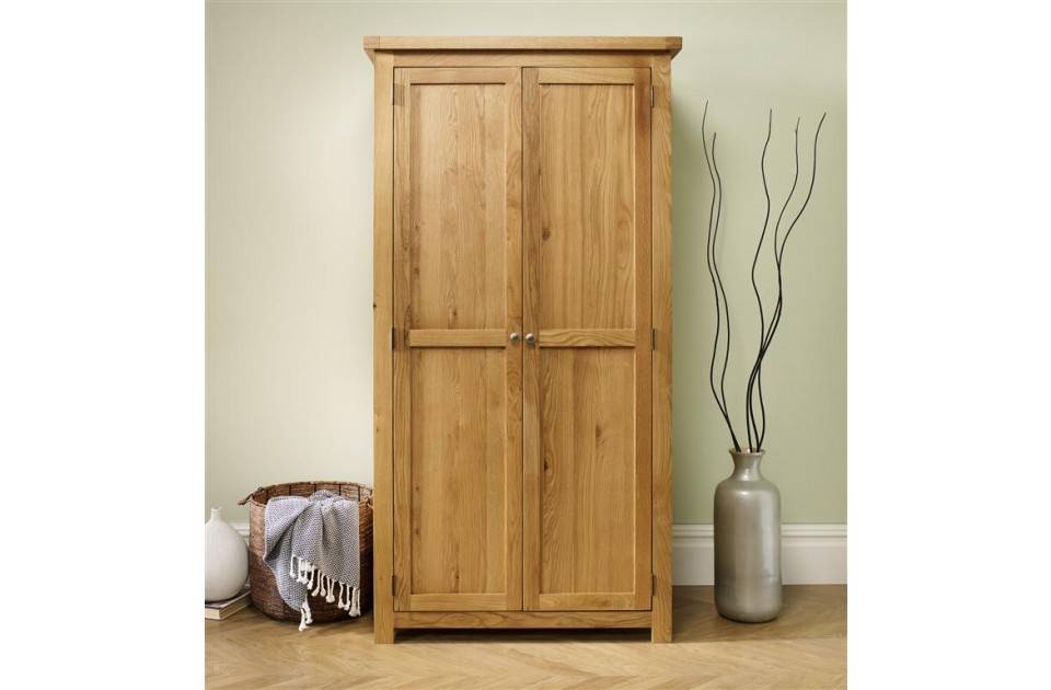 Woburn Oak 2 Door Wardrobe - Freitaslaf Net LTD