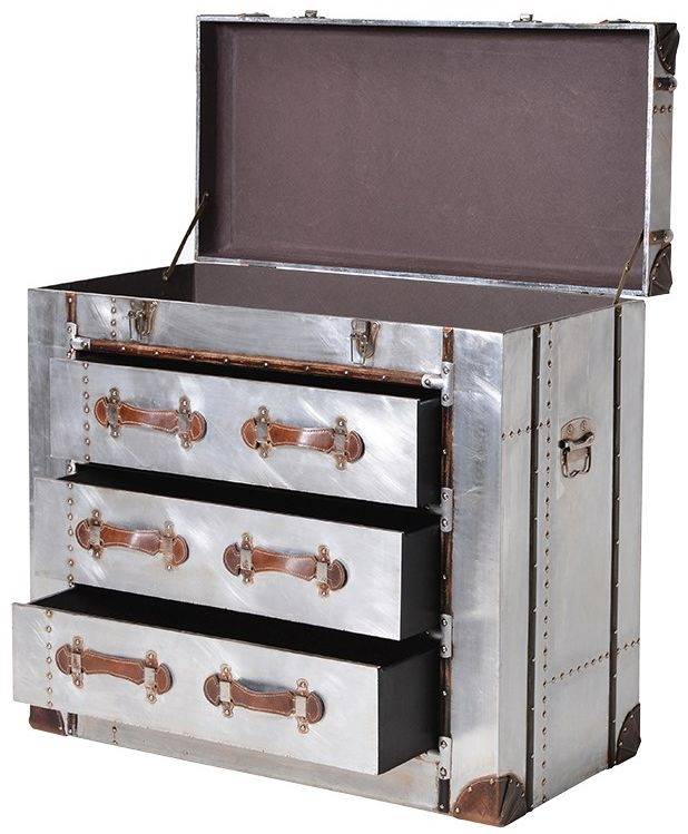 Avro Silver 3 Drawer Trunk Chest - Freitaslaf Net LTD