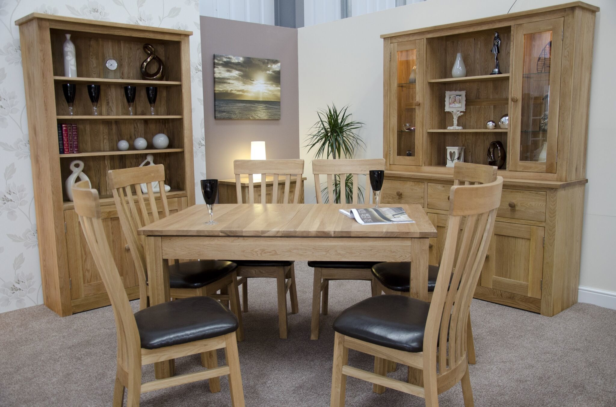 Milano Oak Extending Dining Table - Freitaslaf Net LTD