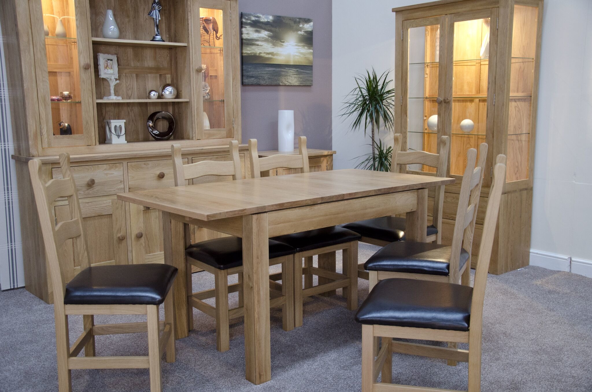 Milano Oak Extending Dining Table - Freitaslaf Net LTD