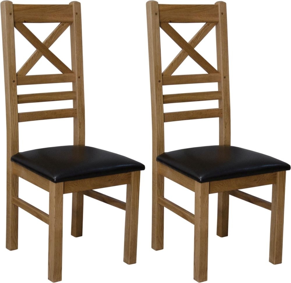 Deluxe Oak Cross Back Dining Chair - Freitaslaf Net LTD - Freitaslaf ...