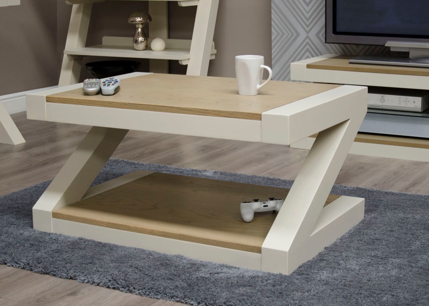 Painted Z Coffee Table -Freitaslaf Net LTD - Freitaslaf Net LTD