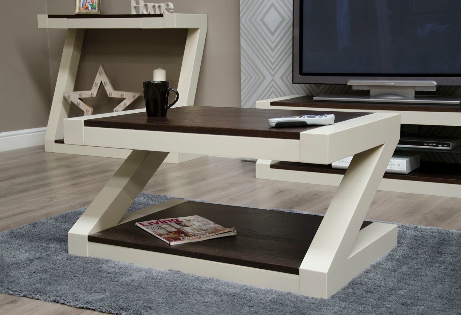 Painted Z Coffee Table -Freitaslaf Net LTD - Freitaslaf Net LTD