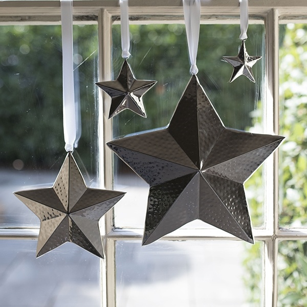Star Hanging Decoration Hammered Finish - Small - Freitaslaf Net LTD ...