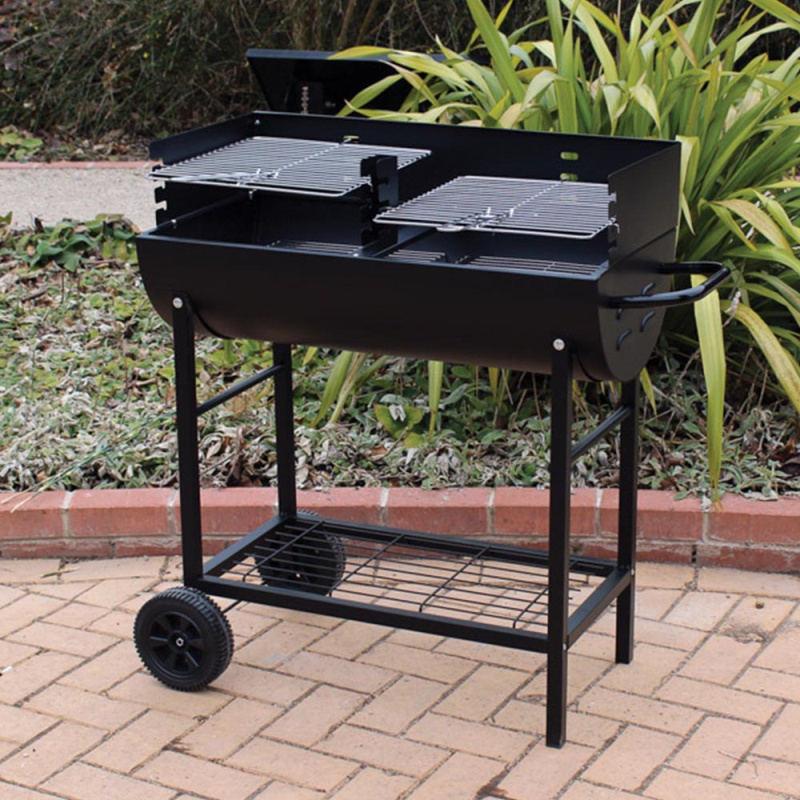 Half Drum Barrel Steel BBQ - Freitaslaf Net LTD - Freitaslaf Net LTD