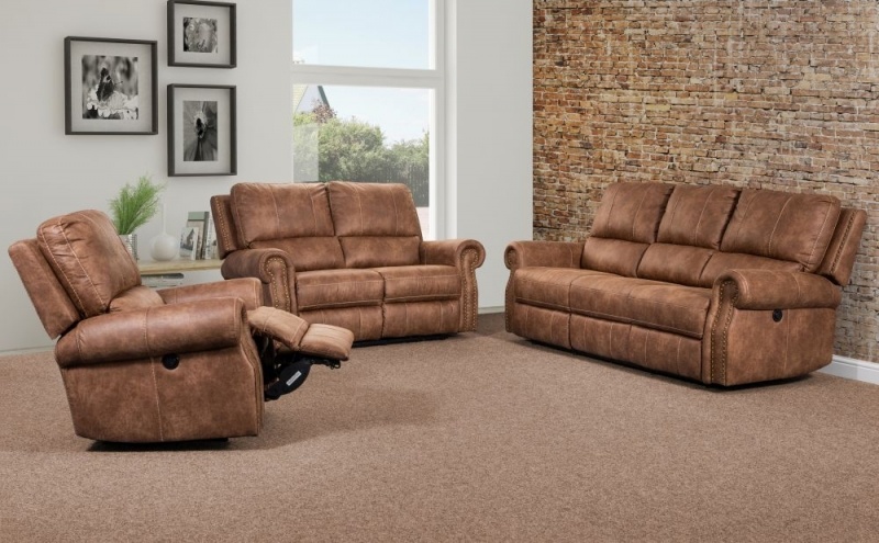 Wye Tan Electric Recliner Chair - Freitaslaf Net LTD