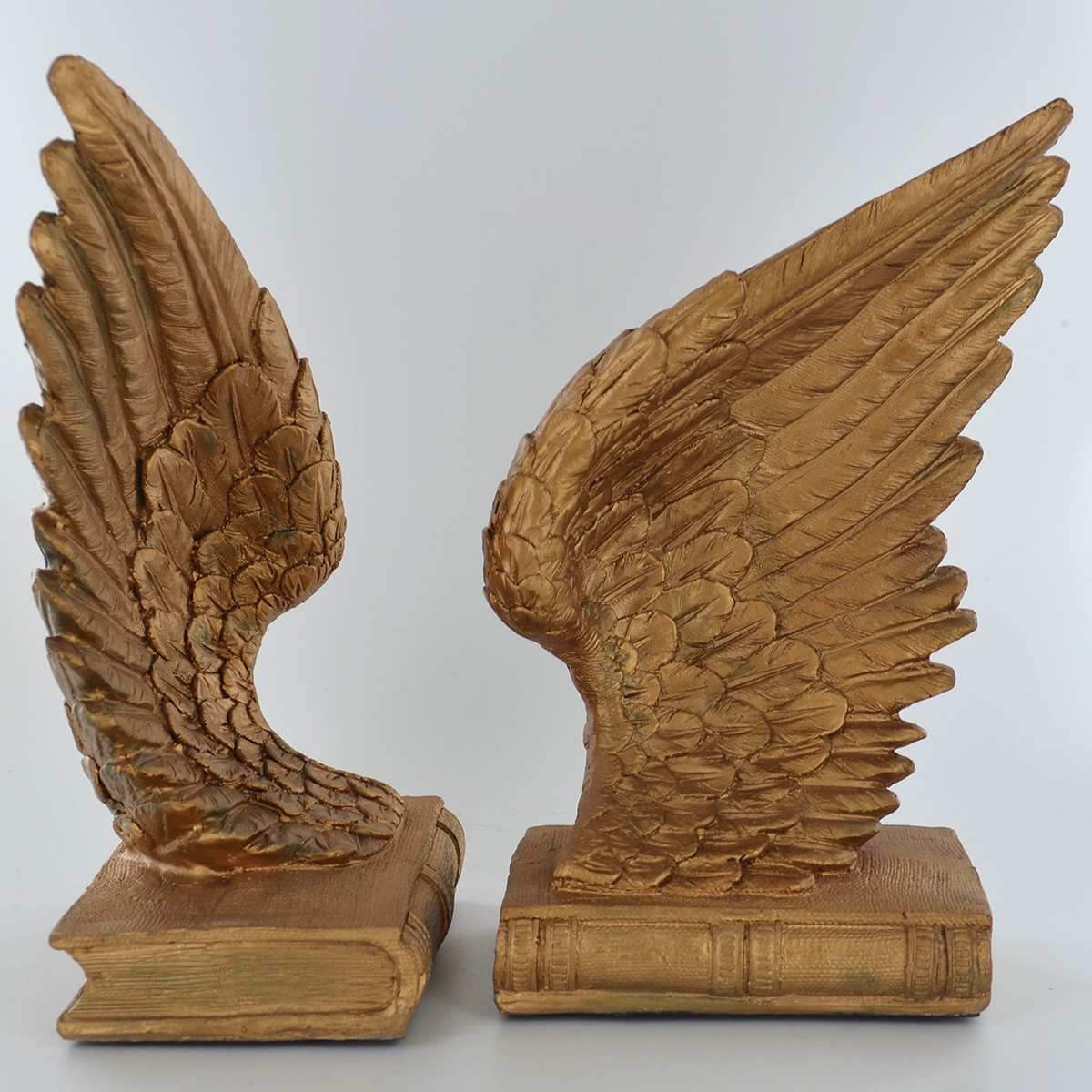 Gold Angel Wings Bookends - Freitaslaf Net LTD - Freitaslaf Net LTD