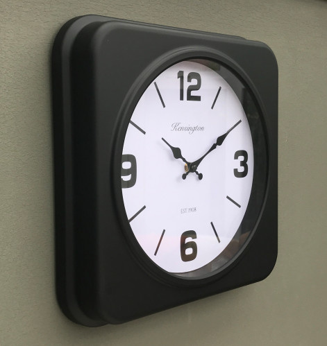 Square Black Wall Clock - Freitaslaf Net LTD - Freitaslaf Net LTD