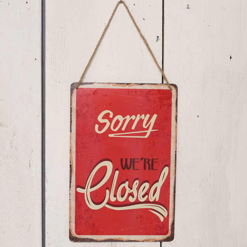 Metal OPEN and CLOSED Sign - Freitaslaf Net LTD - Freitaslaf Net LTD