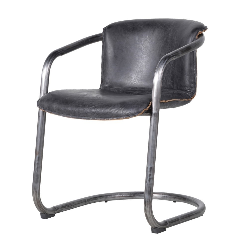 Antique Slate Leather Chair - Freitaslaf Net LTD