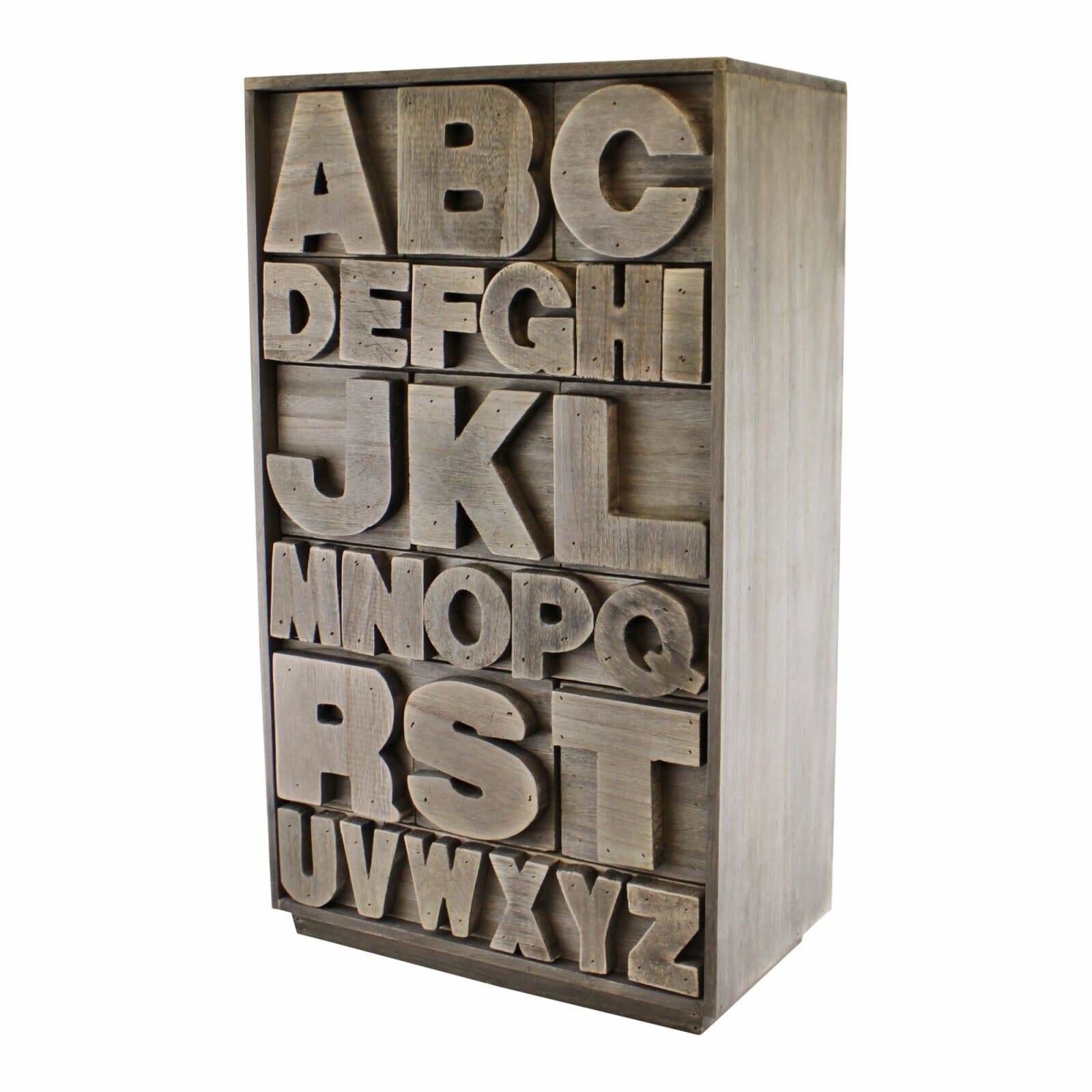 Wooden Alphabet Storage Unit | Freitaslaf Net LTD - Freitaslaf Net LTD