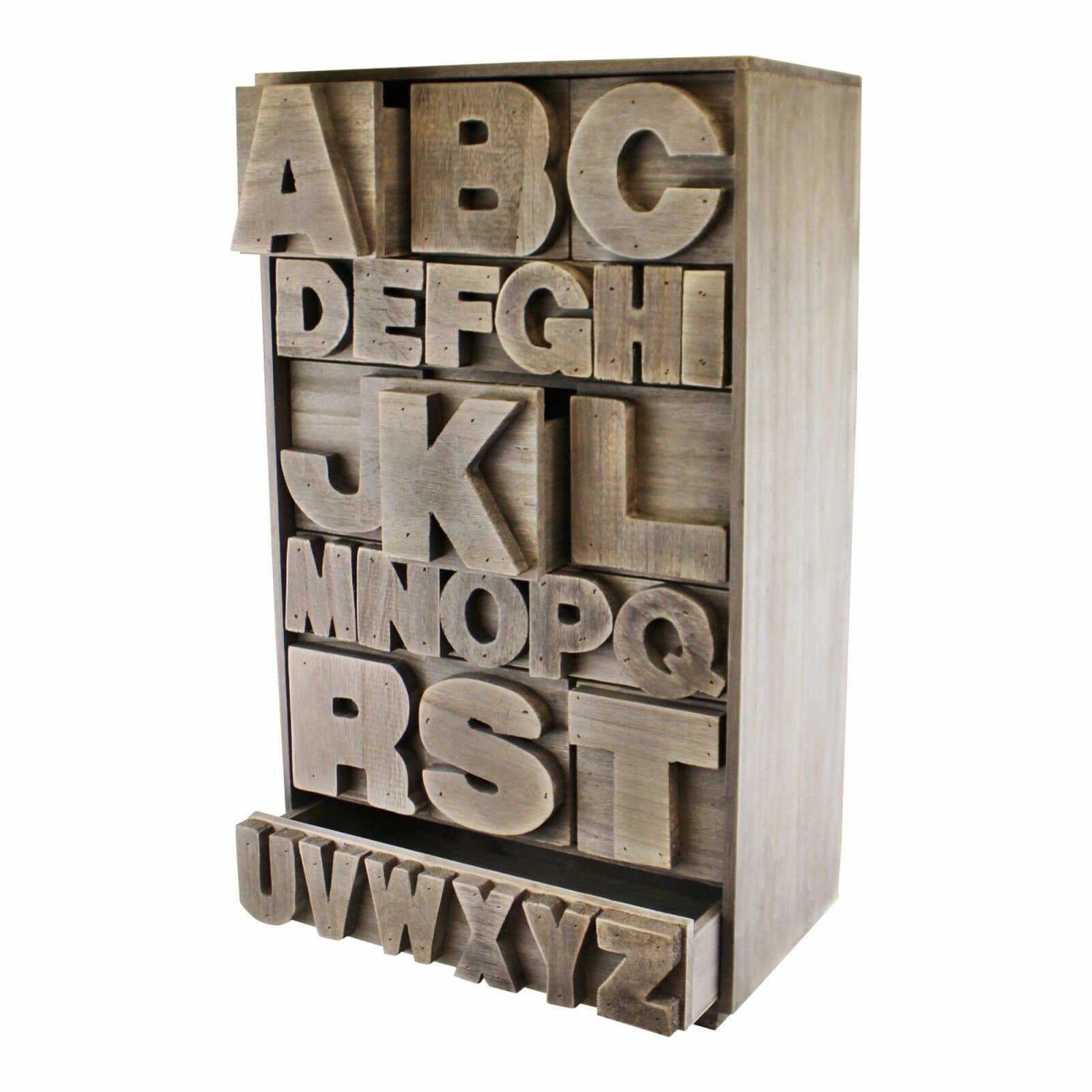 Wooden Alphabet Storage Unit | Freitaslaf Net LTD - Freitaslaf Net LTD
