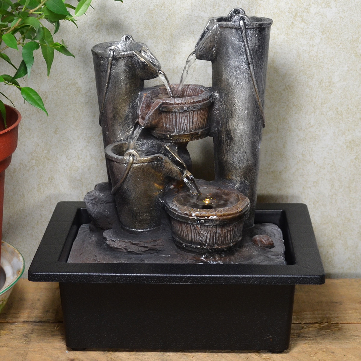 Indoor Fountain Bucket Cascade - Freitaslaf Net LTD