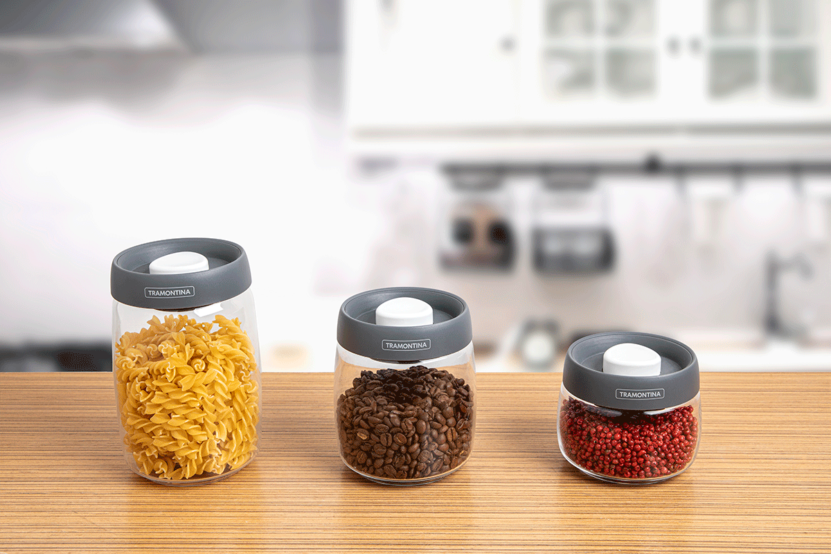 Set of Purezza Glass Containers - Freitaslaf Net LTD