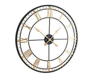 Antique Bronze & Gold Metal Round Large Clock - Freitaslaf Net LTD ...