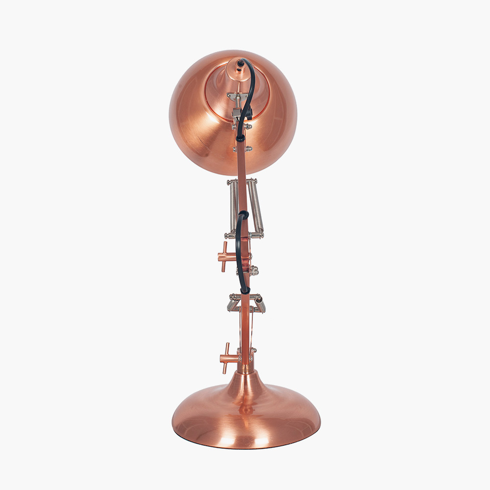 Brushed Copper Metal Angled Task Table Lamp - Freitaslaf Net LTD ...