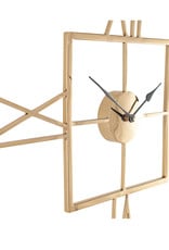 Gold Metal Square Wall Clock - Freitaslaf Net LTD - Freitaslaf Net LTD