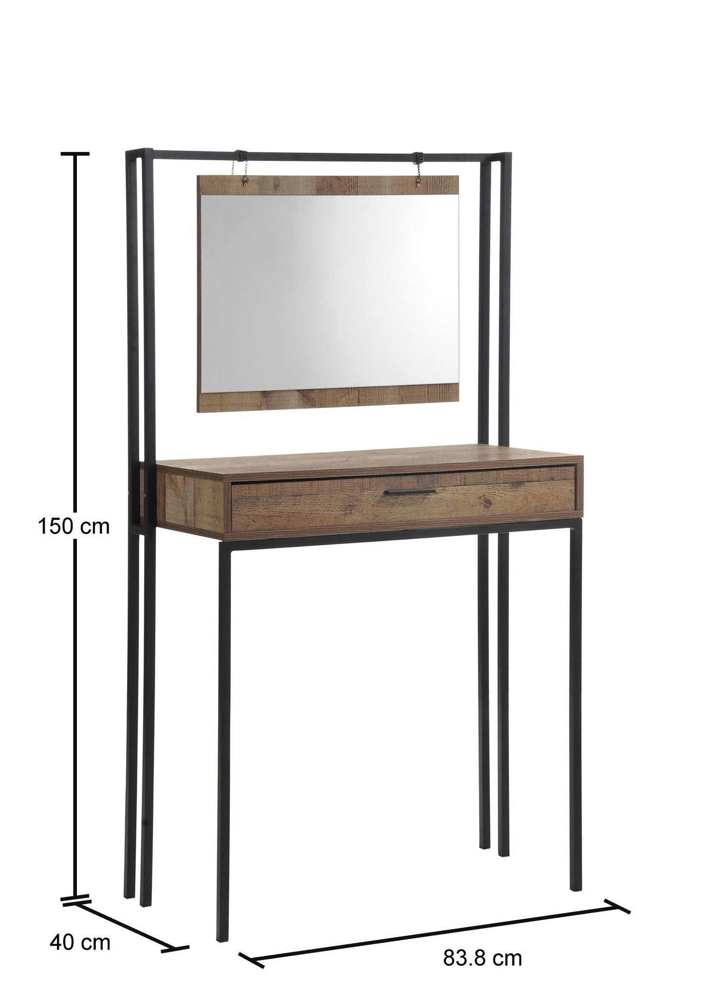 Industrial Rustic Style Dressing Table - Freitaslaf Net LTD ...