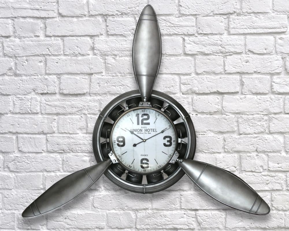 Industrial Propeller Clock - 108 cm - Freitaslaf Net LTD