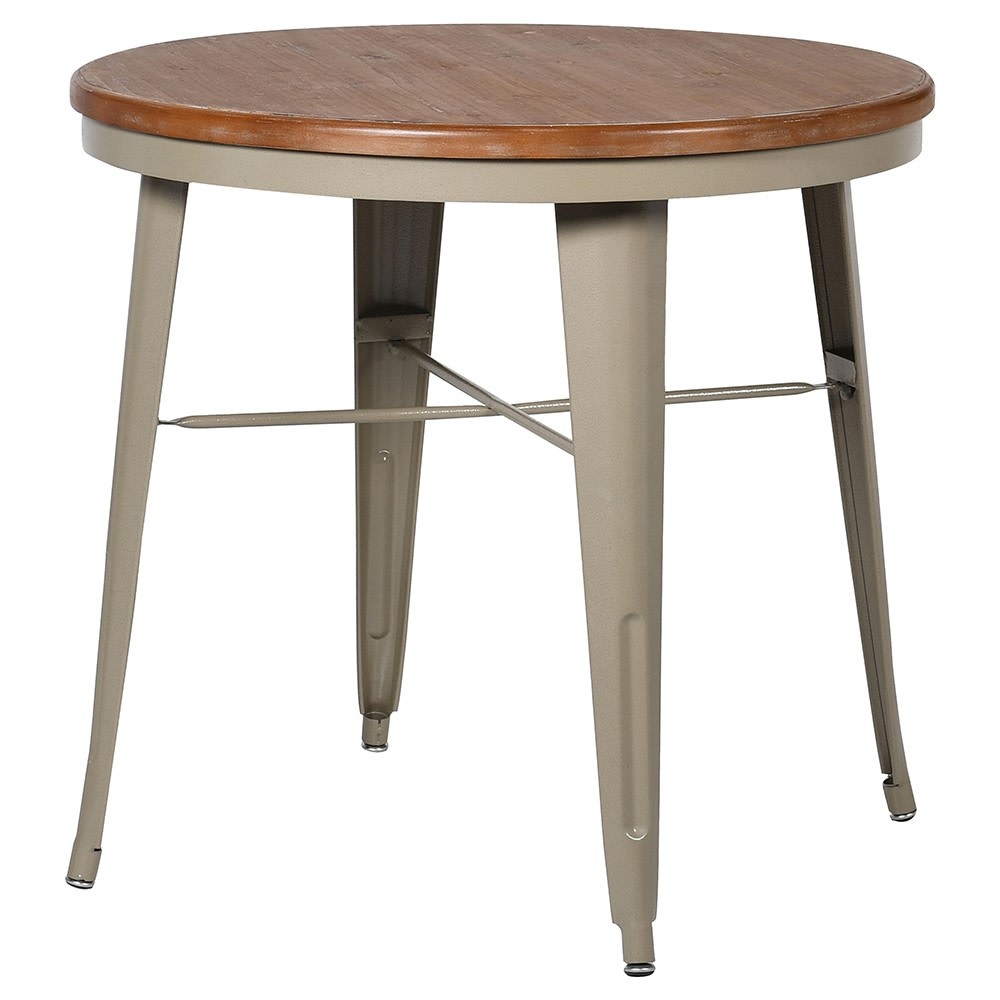 Olive Base With Wood Top Dining Table - Freitaslaf Net LTD