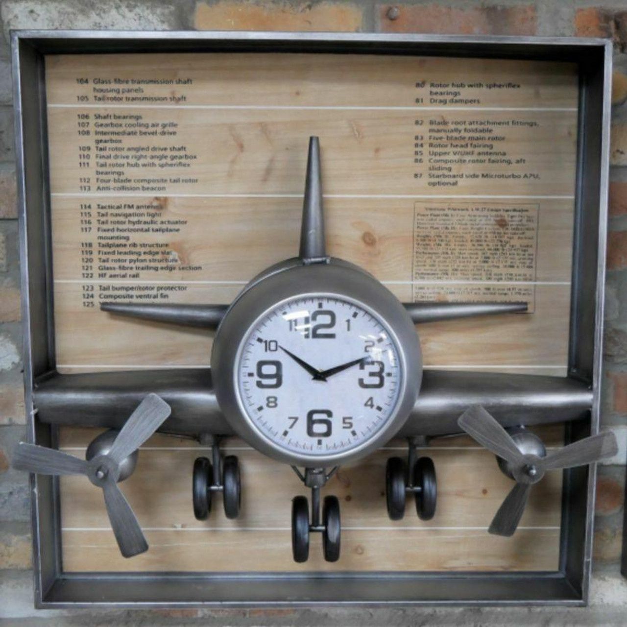 Aeroplane Wall Clock Decoration - Freitaslaf Net LTD