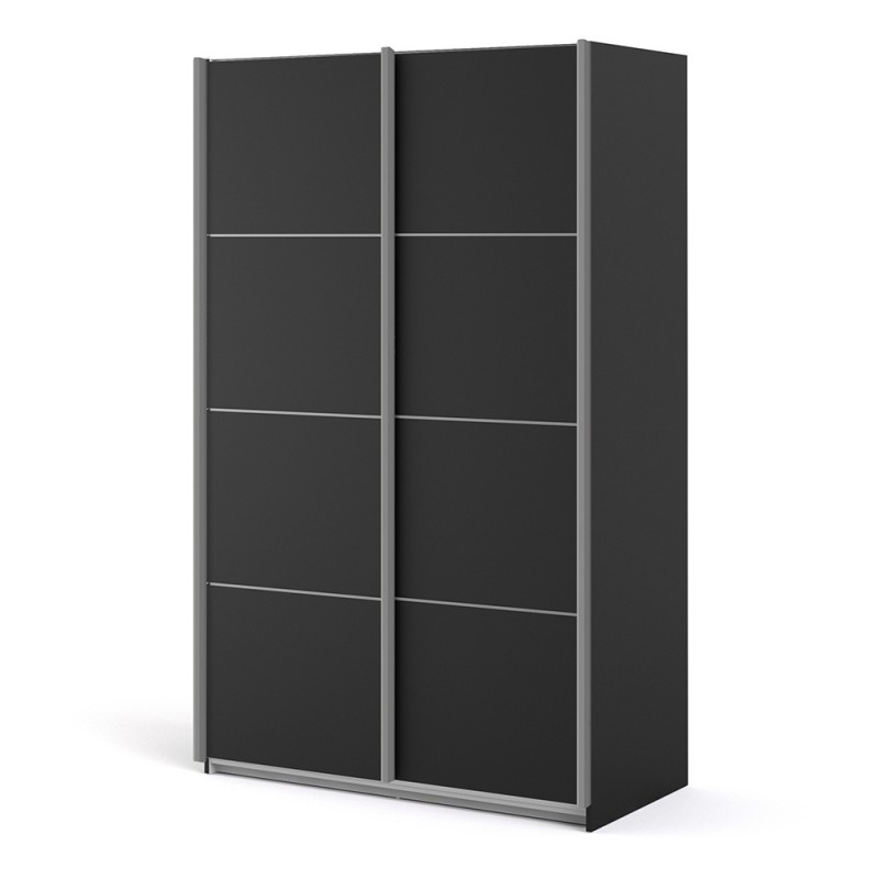 Verona Black Sliding Wardrobe 120 cm - Freitaslaf Net LTD