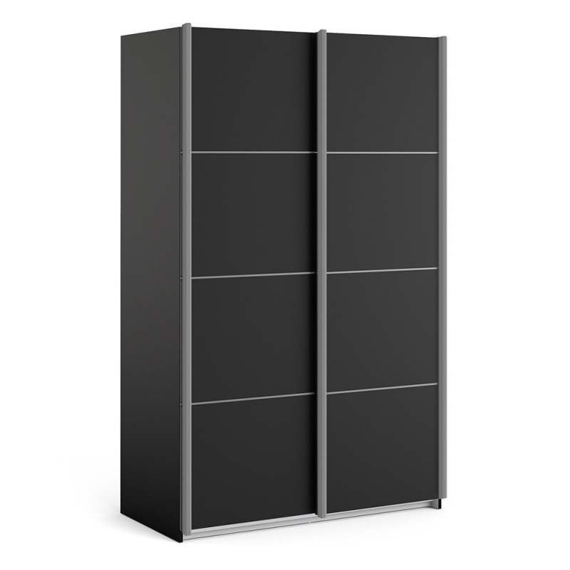 Verona Black Sliding Wardrobe 120 cm - Freitaslaf Net LTD