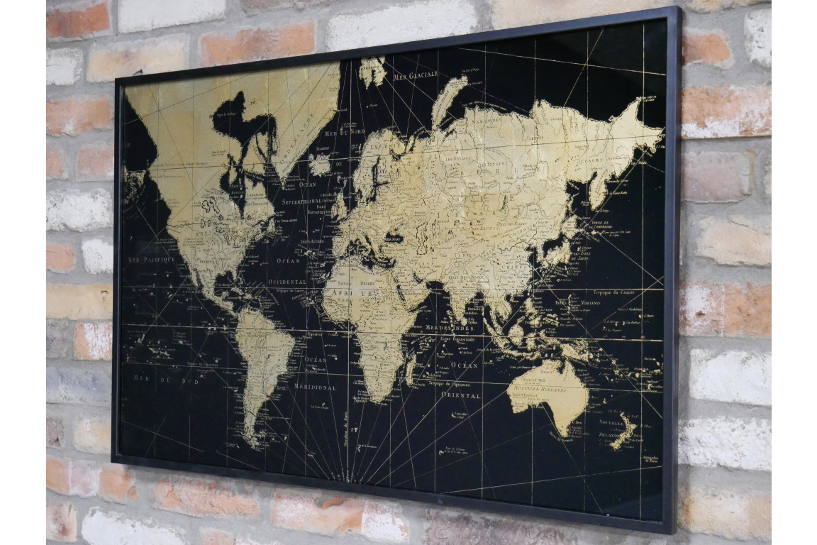 Map of The World Decorative Wall Art - Freitaslaf Net LTD