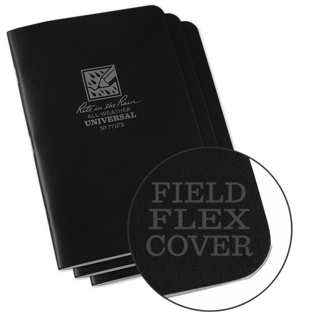 Rite in the Rain Field Flex Cover Notebook (3 stuks) 11,75cm X 17,5cm ...