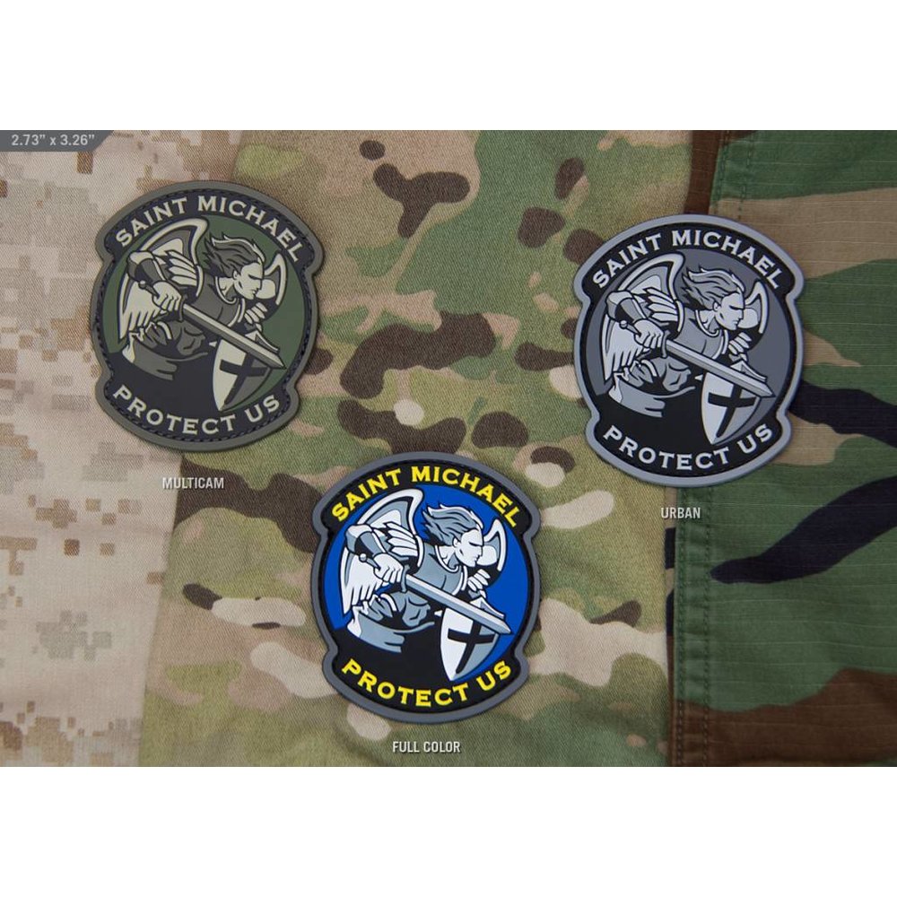 MilSpec Monkey Saint Michael Modern patch PVC - FullColor - NLTactical
