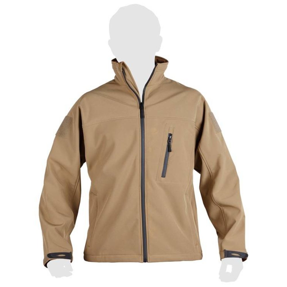 KU Trooper Tactical soft shell jacket - Coyote Tan - NLTactical
