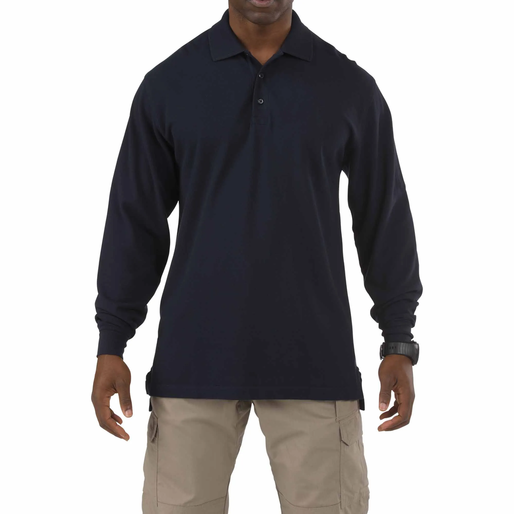 5.11 Tactical Performance Long Sleeve Polo Dark Navy 42056.724 - NLTactical