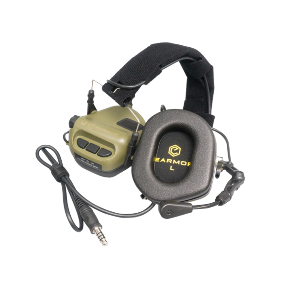 Earmor M32 Tactical Comms, Hearing Protector Foliage Green - NLTactical
