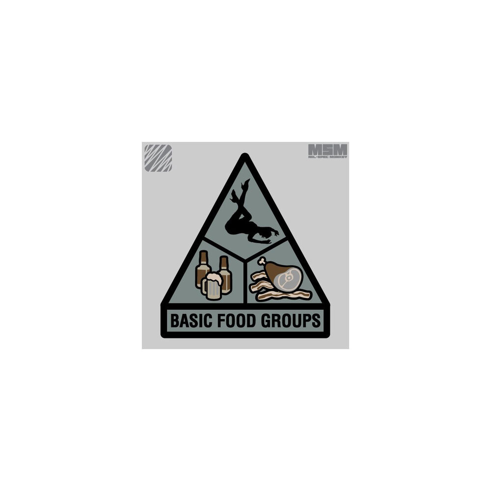 Mil-Spec Basic Food Groups Patch Multicam MSM-00007-MULTICAM - NLTactical
