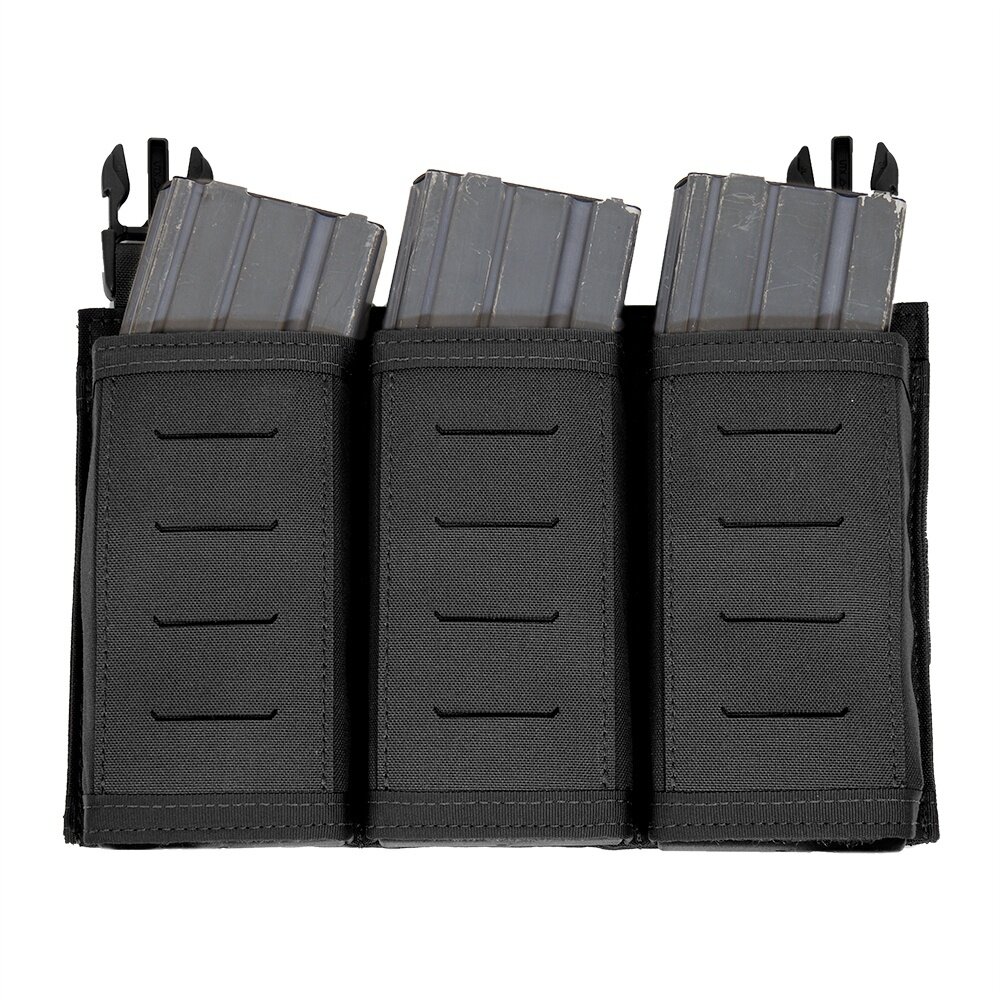 Warrior Assault Detachable Triple Snap Mag Panel - Black W-LC-DFP-TSMP ...