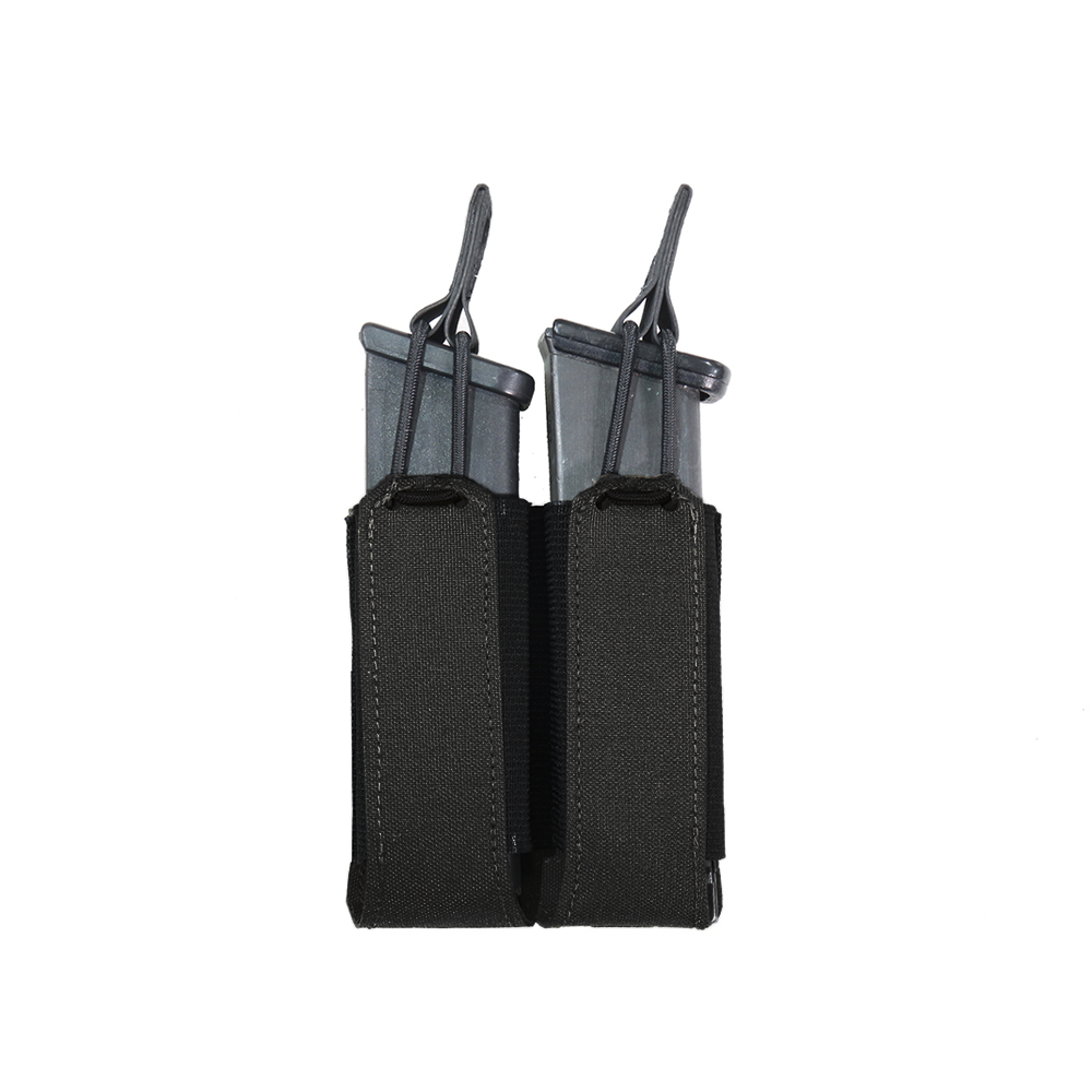 Warrior Assault Laser Cut Double Bungee Pistol Pouch Black W-LC-DBPP ...