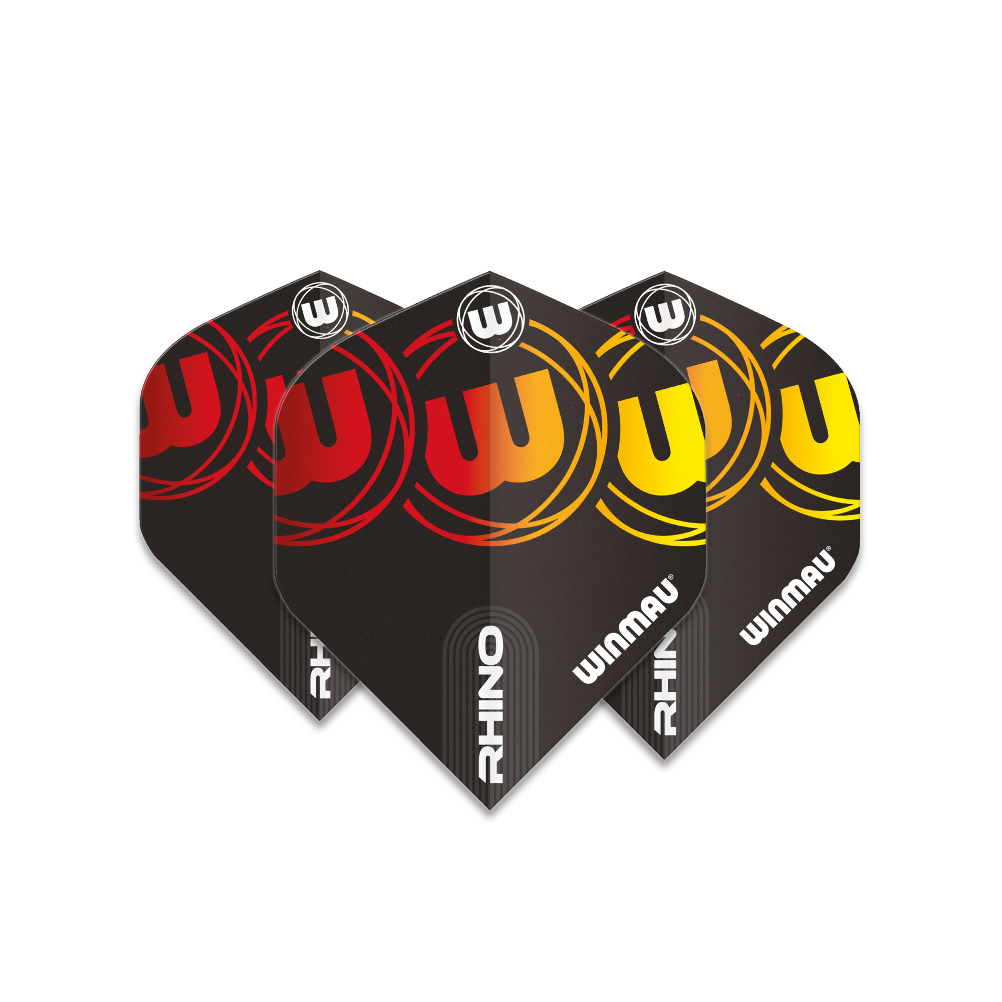 Winmau Rhino Extra Thick Logo Gradient Yellow V2 - Dart Flights ...