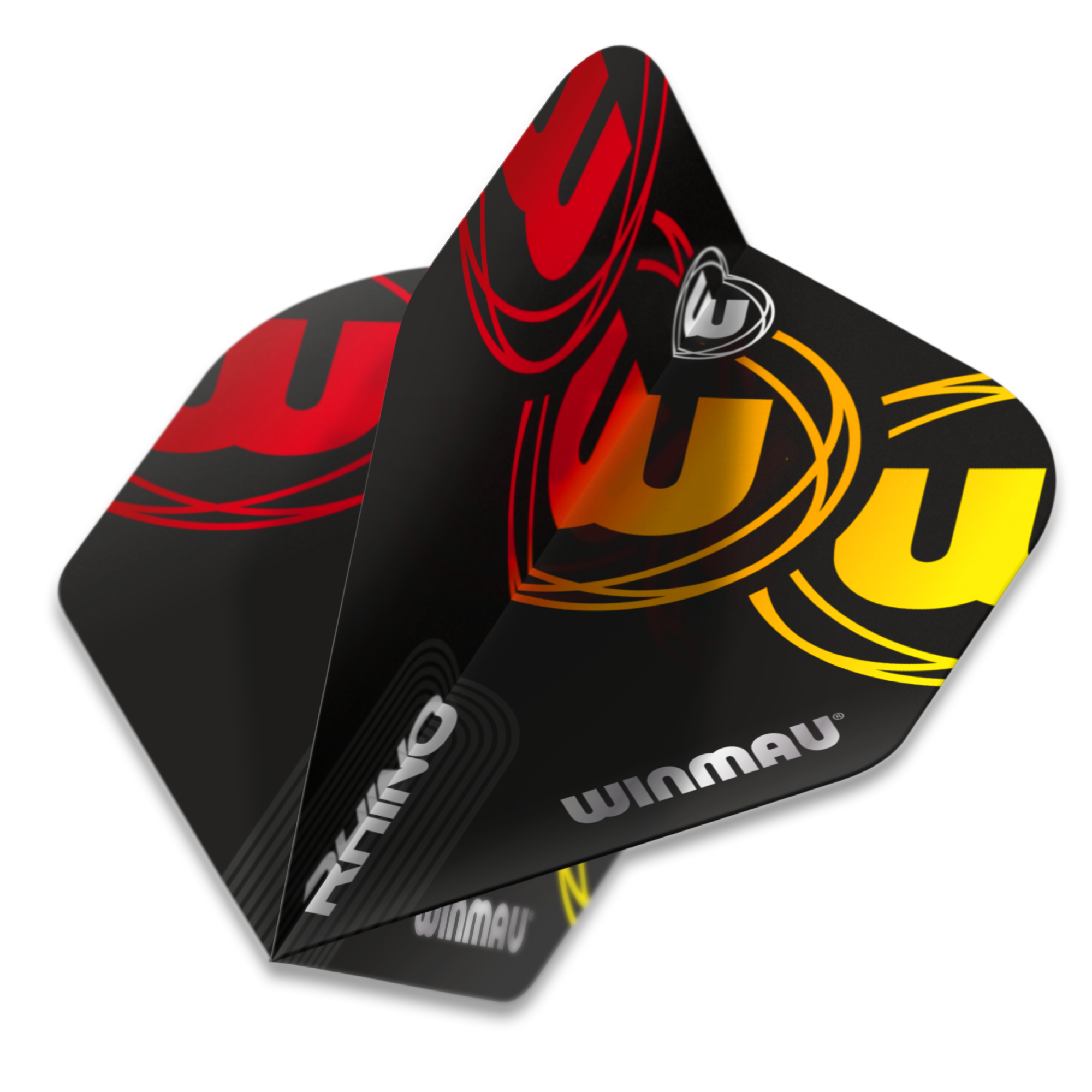 Winmau Rhino Extra Thick Logo Gradient Yellow V2 - Dart Flights ...