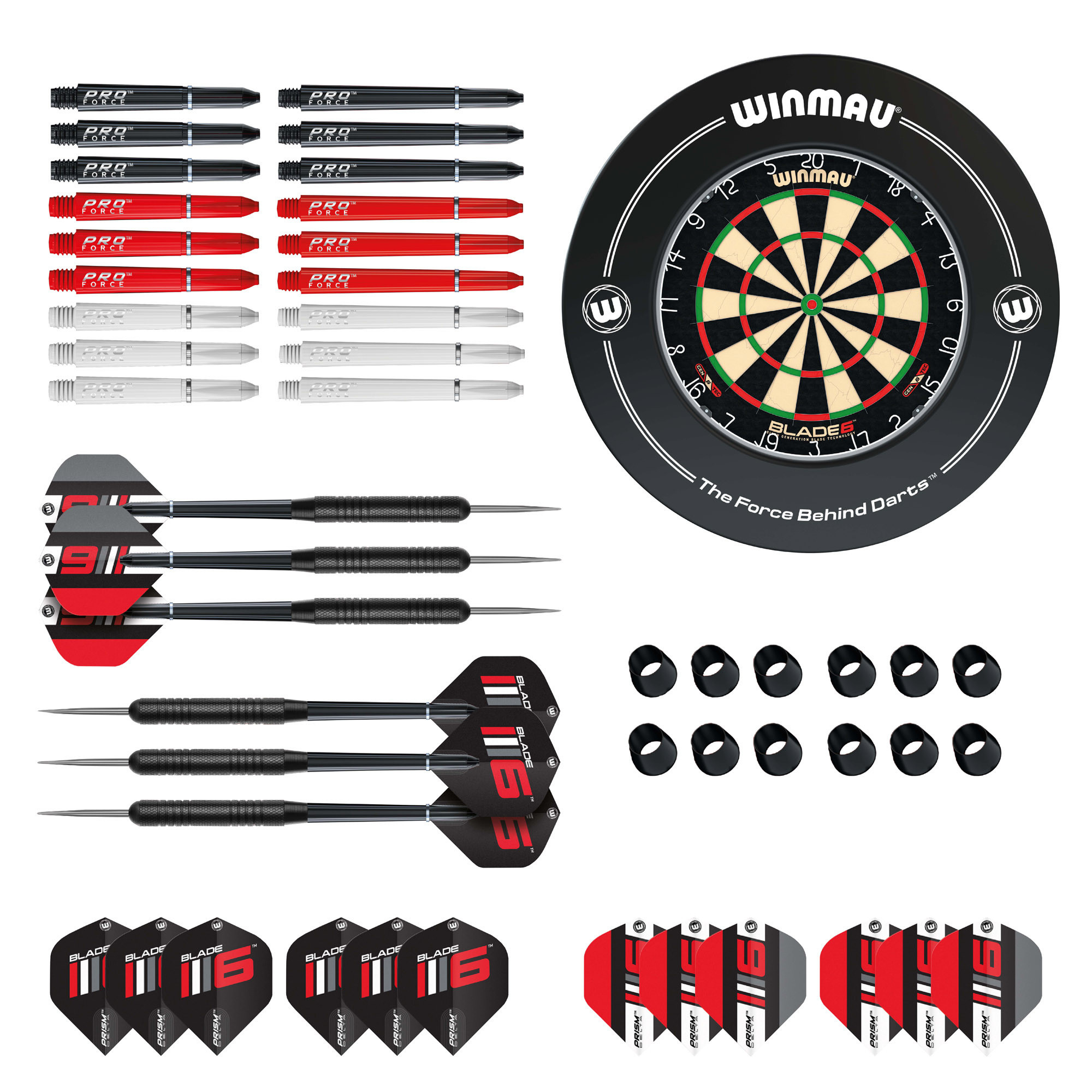 Winmau Blade 6 Starter Pack + Surround - Dartshopper.nl