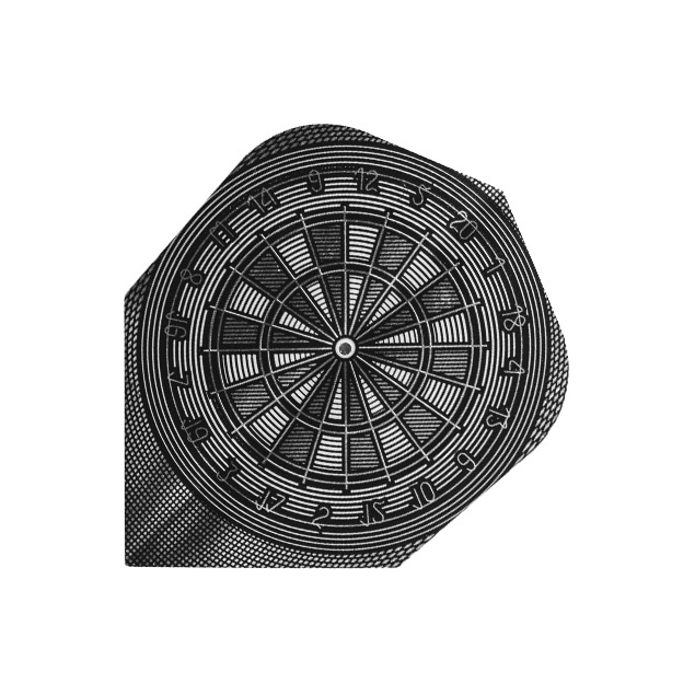 Harrows Quadro Dartboard Black - Dart Flights - Dartshopper.nl