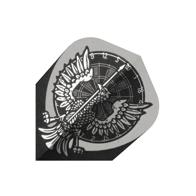 Harrows Quadro Dartboard Silver - Dart Flights - Dartshopper.nl