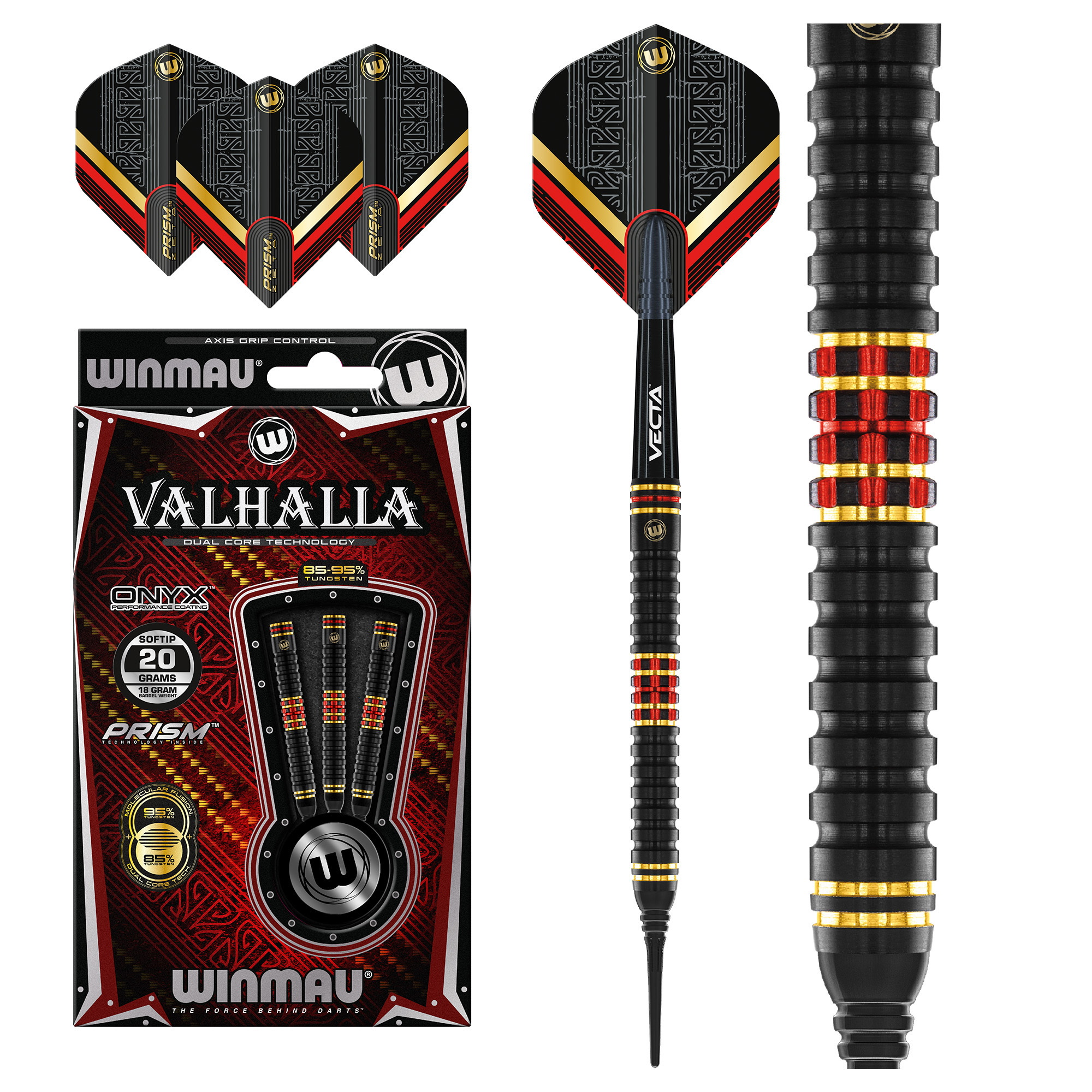 Winmau Valhalla Dual Core 95% / 85% Soft Tip - Dartshopper.nl