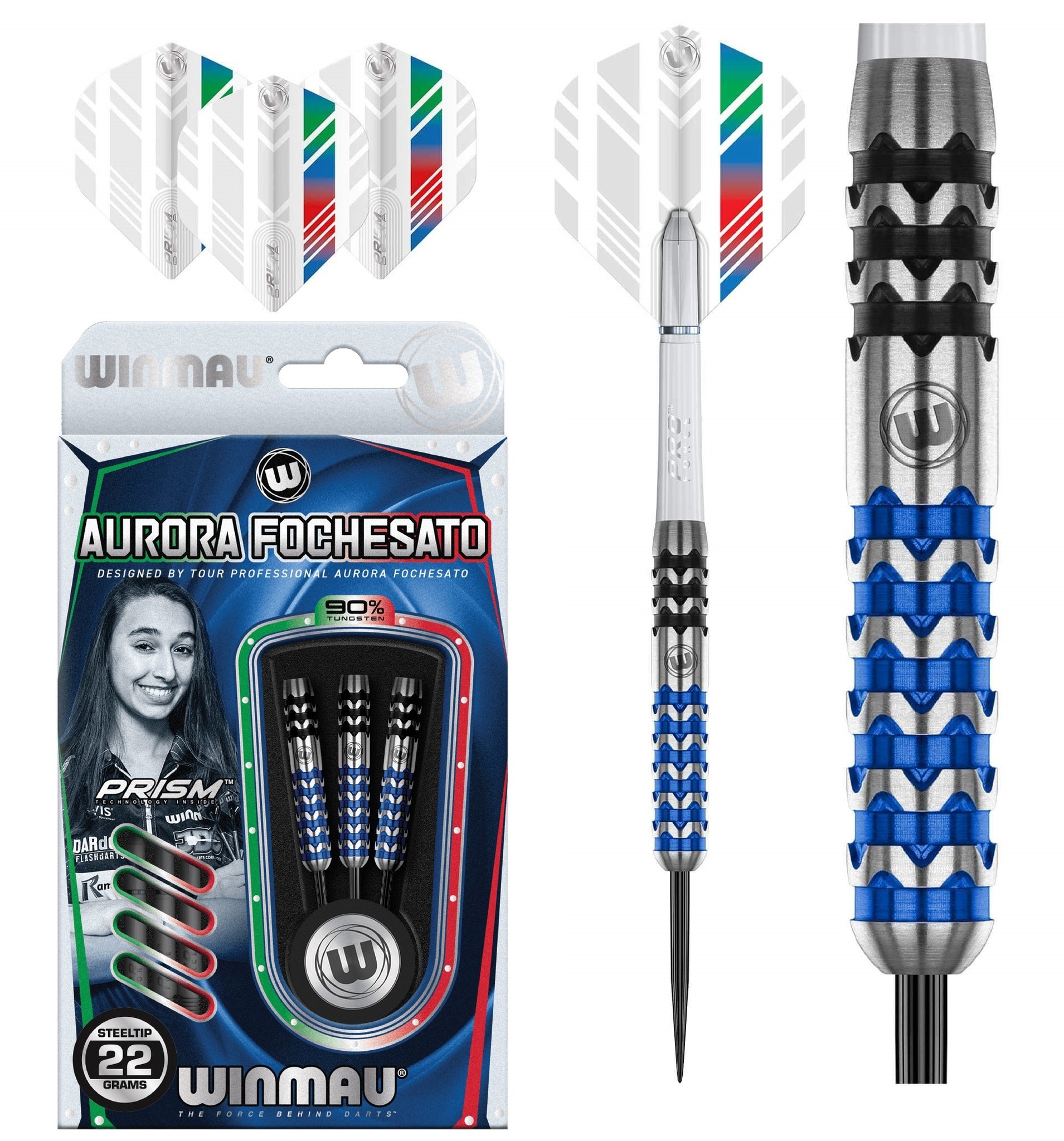 Winmau Aurora Fochesato 90% - Dartshopper.nl