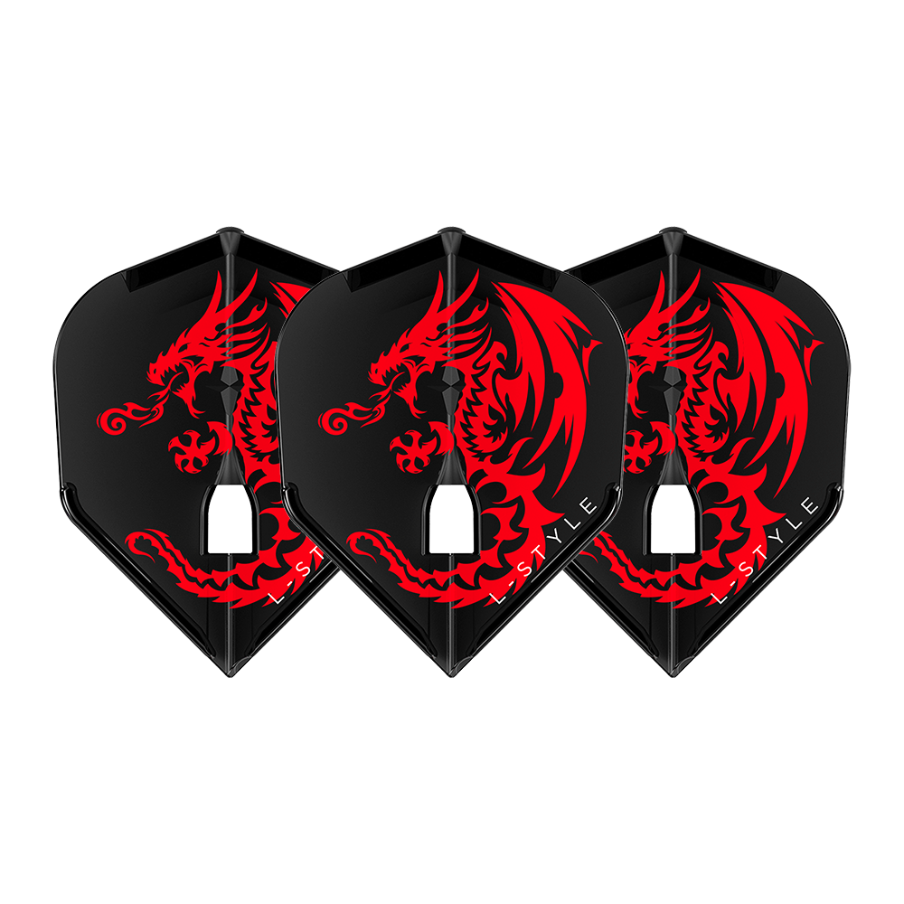 L-Style Champagne Flight L3 Shape Neil Duff V1 Black - Dart Flights ...