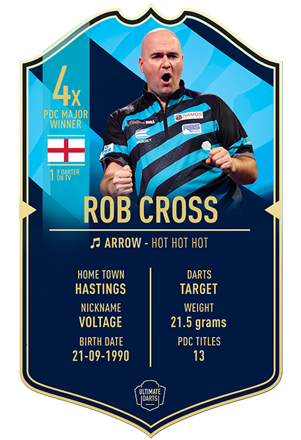 Ultimate Darts Card Rob Cross - Dartshopper.nl