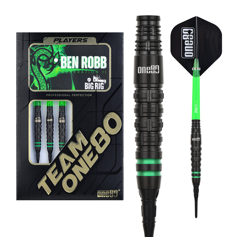 ONE80 Ben Robb V2 90% Soft Tip - Dartshopper.nl