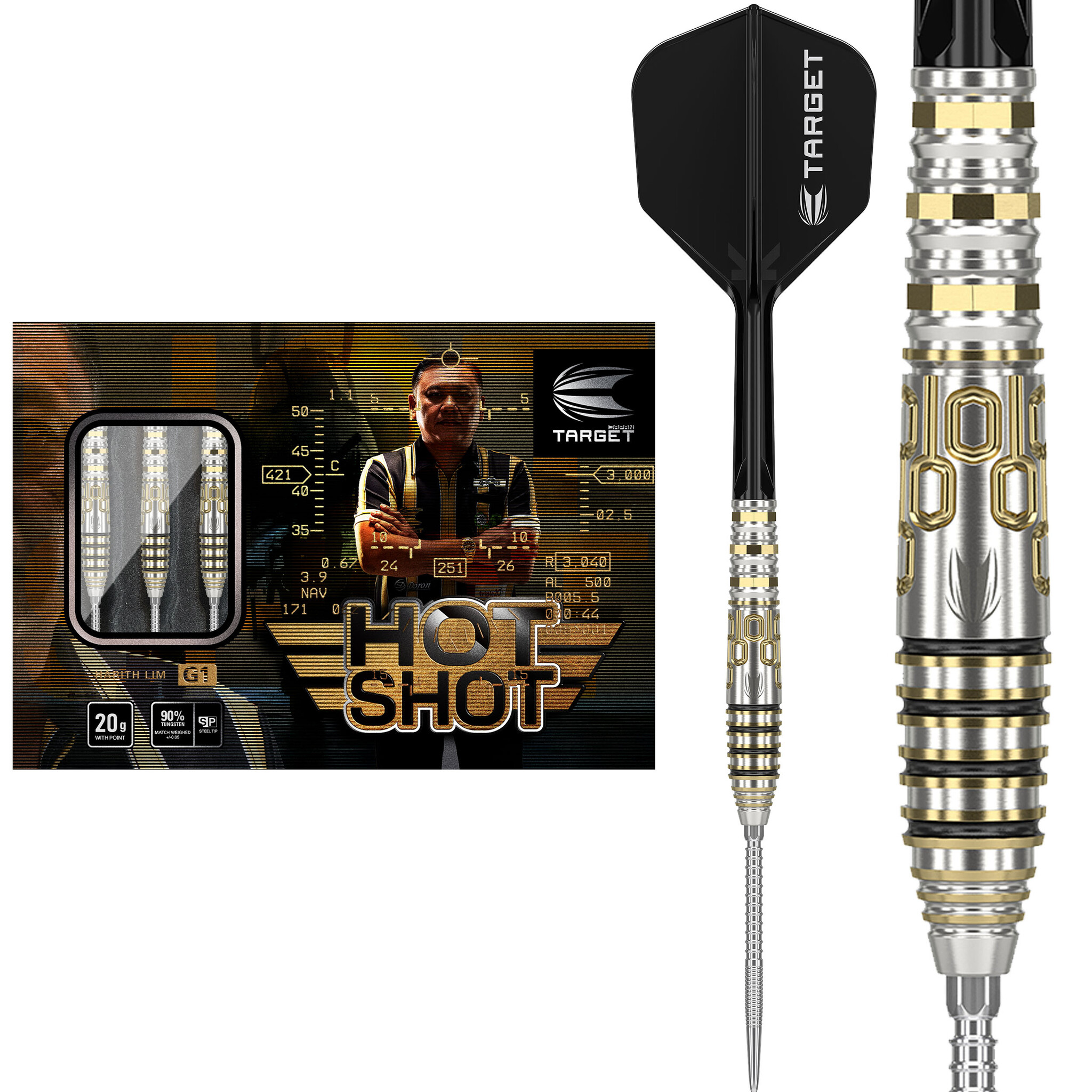Target Japan Harith Lim Hot Shot G1 Swiss Point 90% - Dartshopper.nl