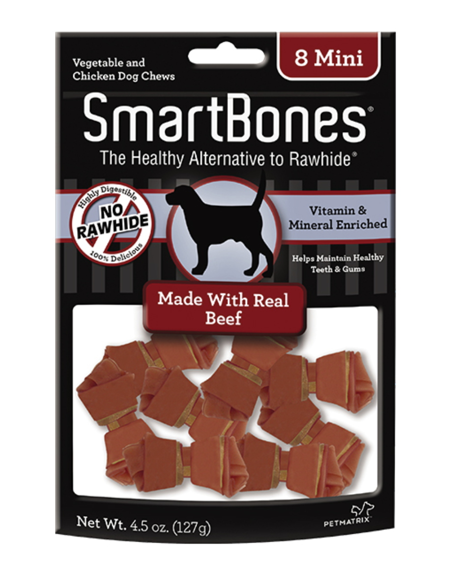 Beef Mini Bones Dog Treat, 8 pack - Pet Care By Post